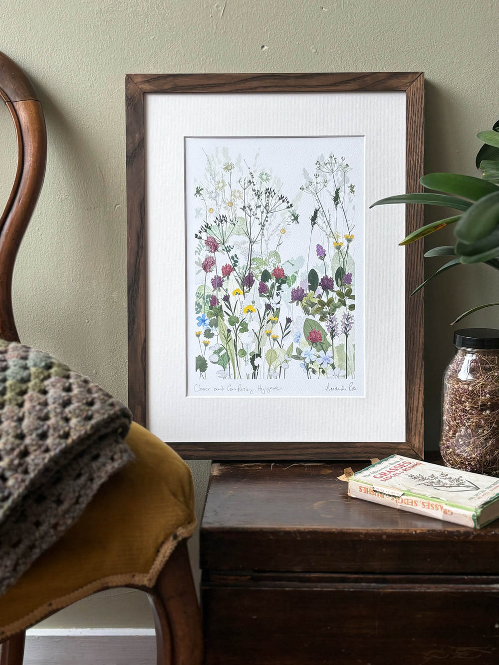 Clover and Cowparsley Print